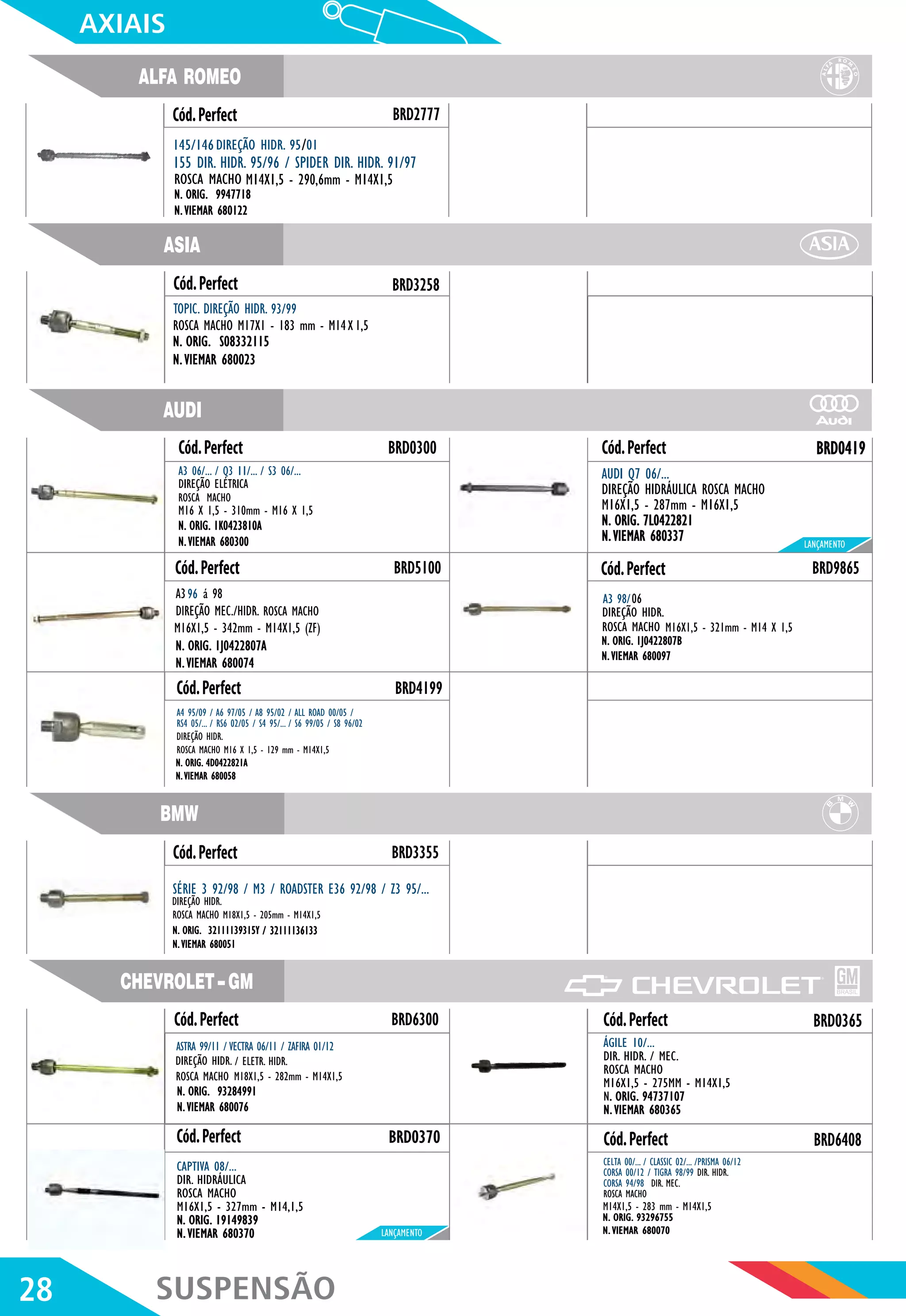 CATÁLOGO PERFECT - PEÇAS AUTOMOTIVAS | PDF