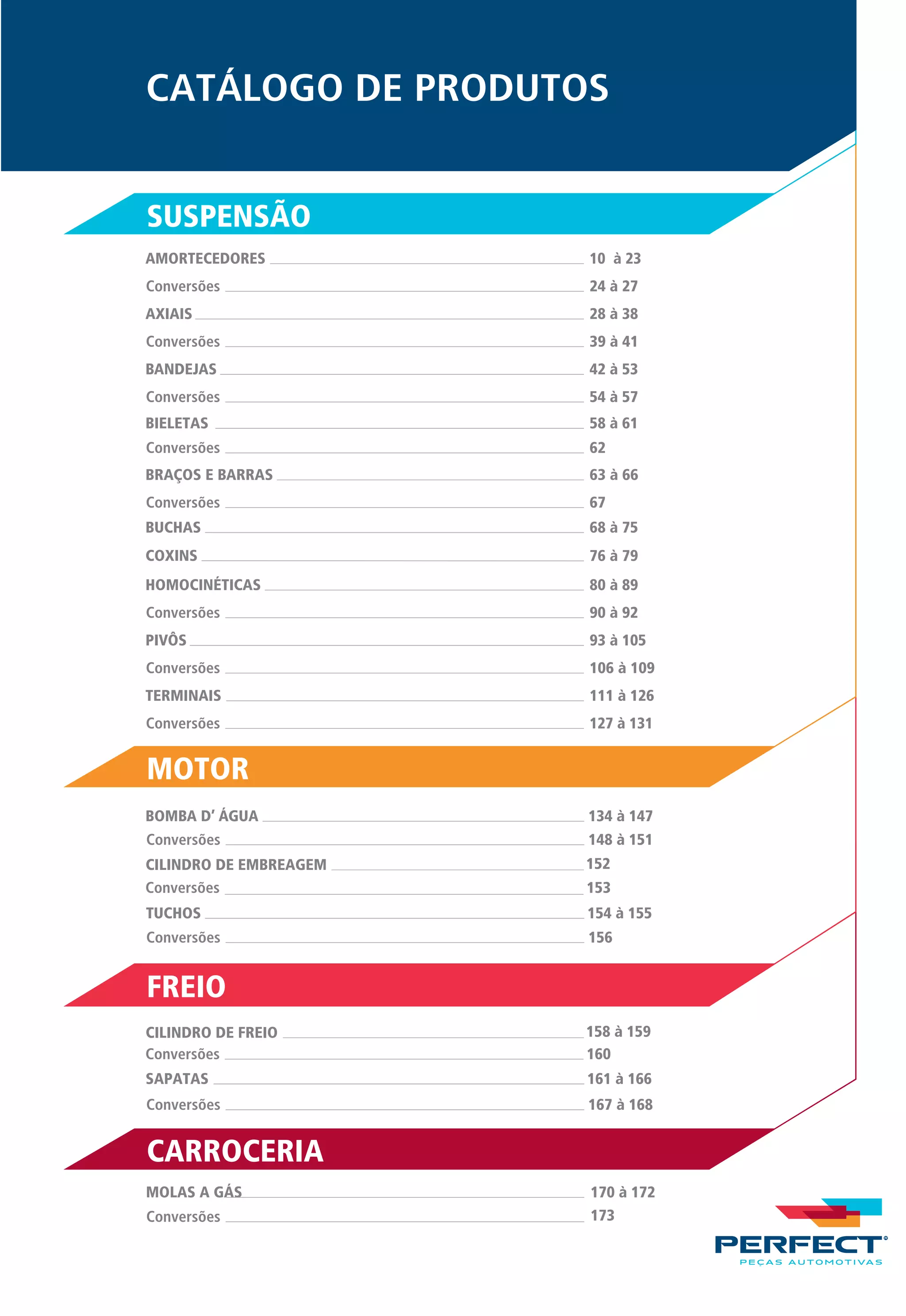 CATÁLOGO PERFECT - PEÇAS AUTOMOTIVAS | PDF