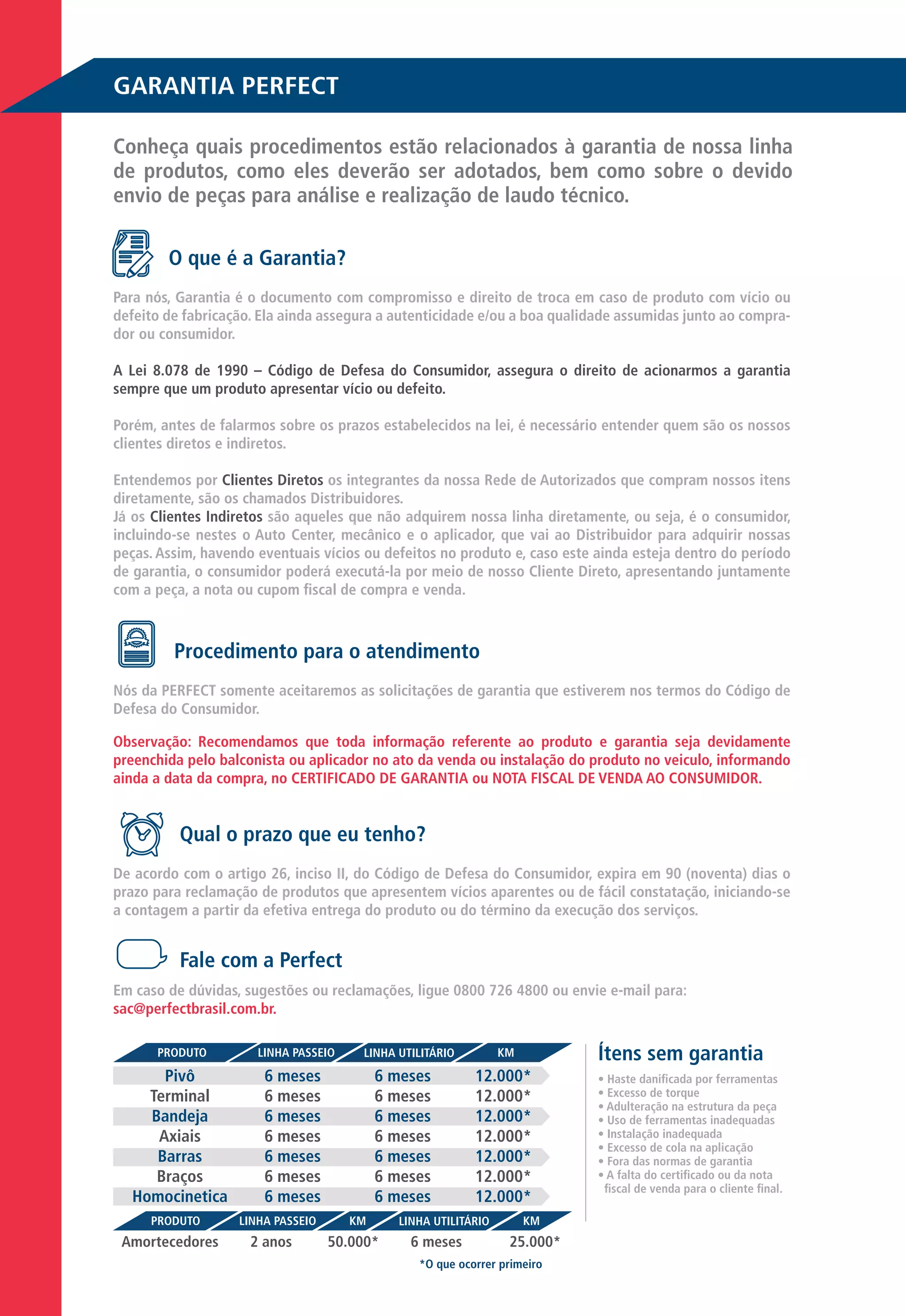 CATÁLOGO PERFECT - PEÇAS AUTOMOTIVAS | PDF