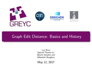 Graph Edit Distance: Basics & Trends | PPT