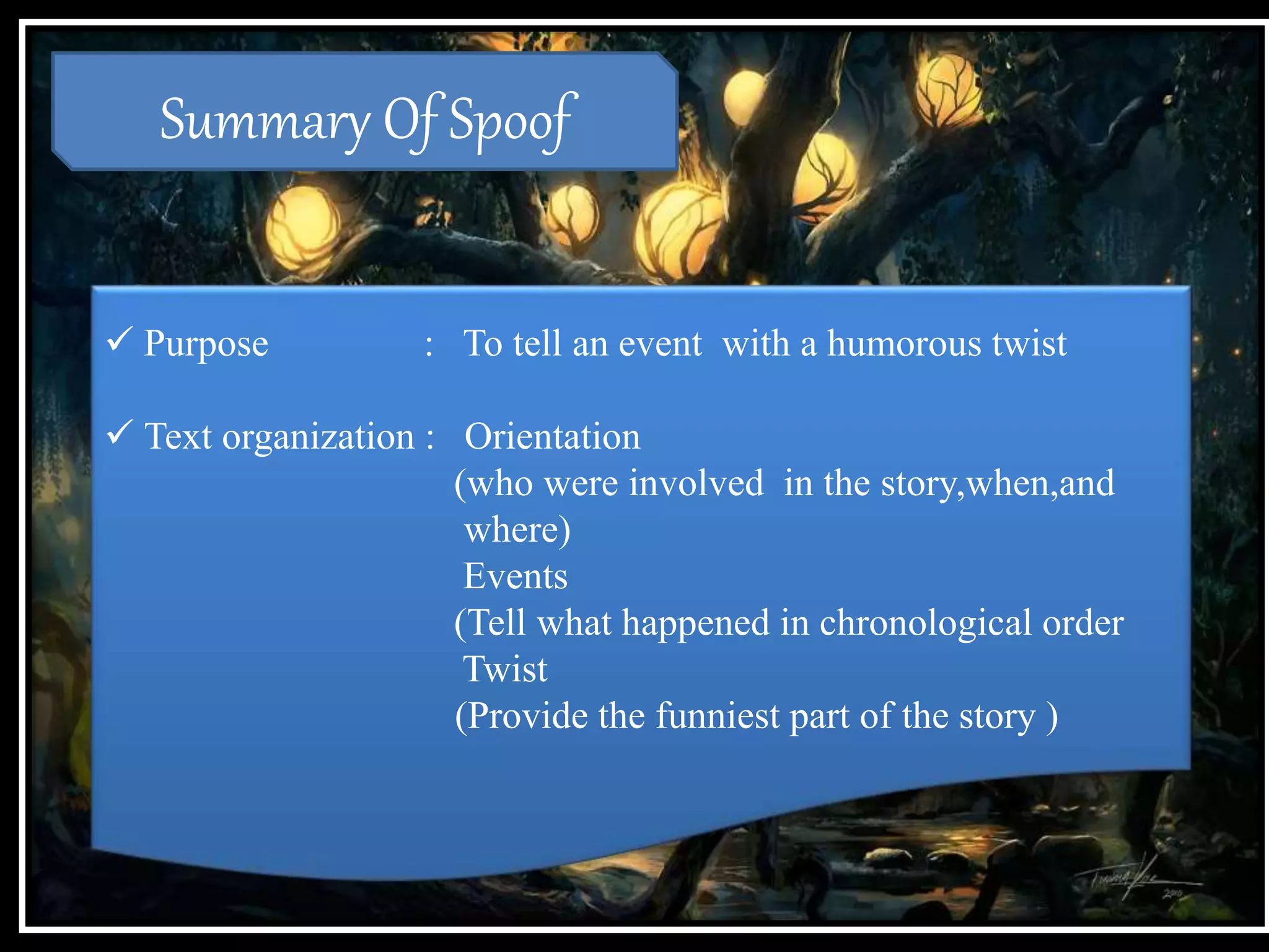 SPOOF PRESENTATION | PPTX