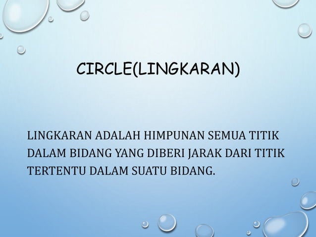 TEOREMA-TEOREMA LINGKARAN | PPTX | Geography | Science