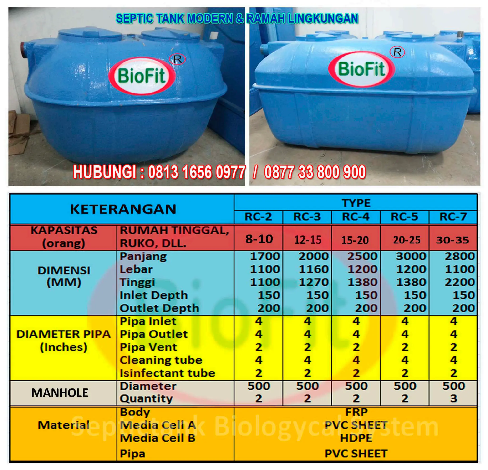 Septic Tank Biotech Model Opal | PDF