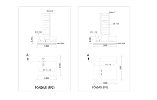 GBR stuktur rumah 2 lantai.pdf | Free Download