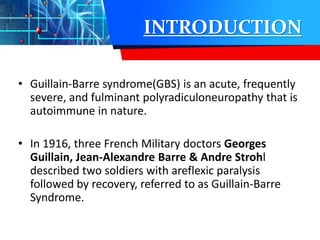 Guillain Barre Syndrome | PPT