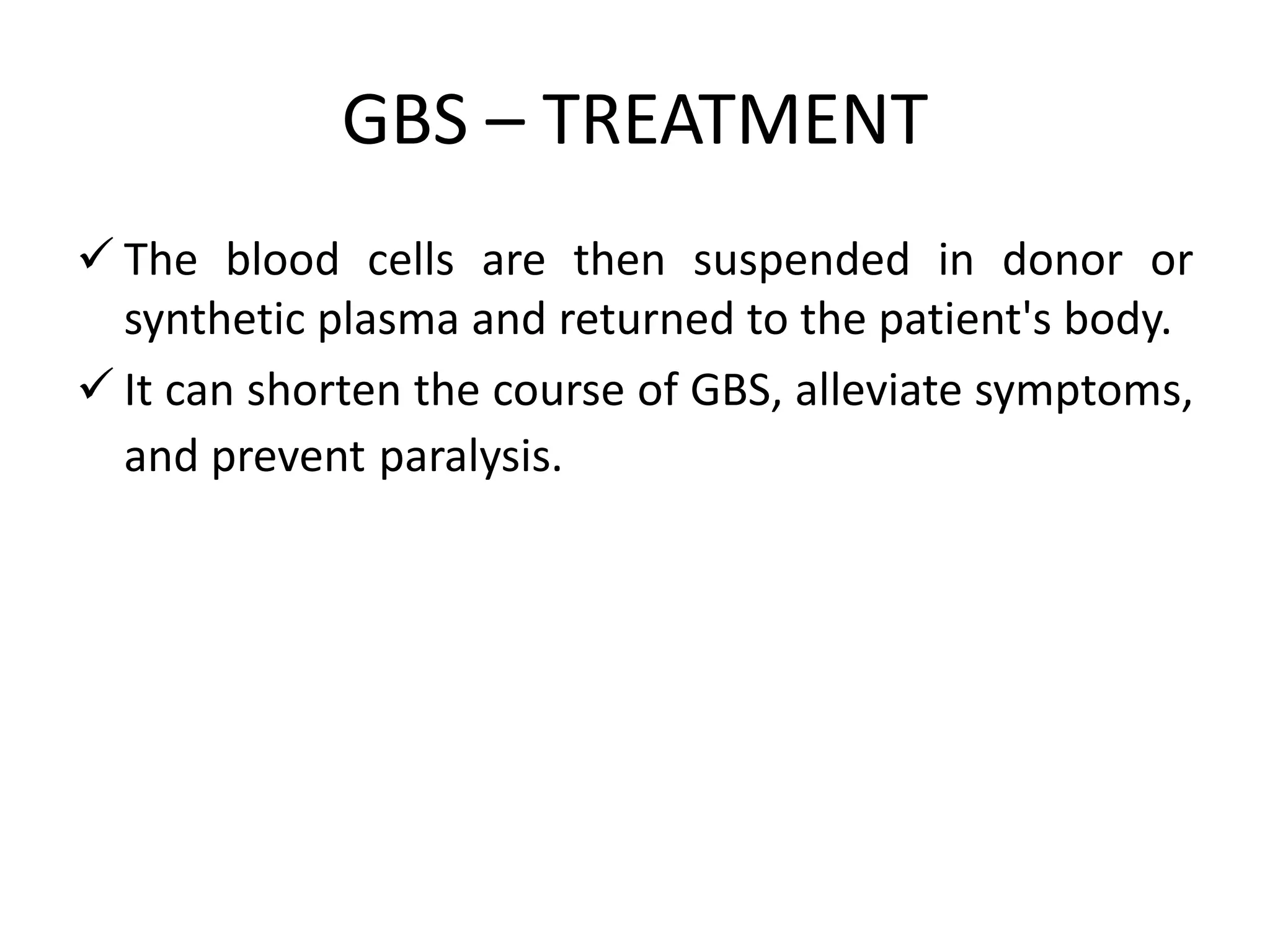 GBS - GUILLAIN BARRE SYNDROME | PPTX