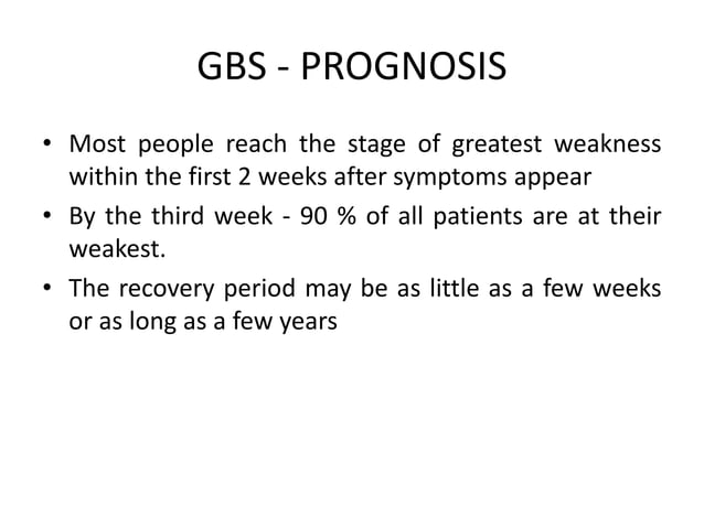 GBS - GUILLAIN BARRE SYNDROME | PPTX | Physical Therapy | Wellness