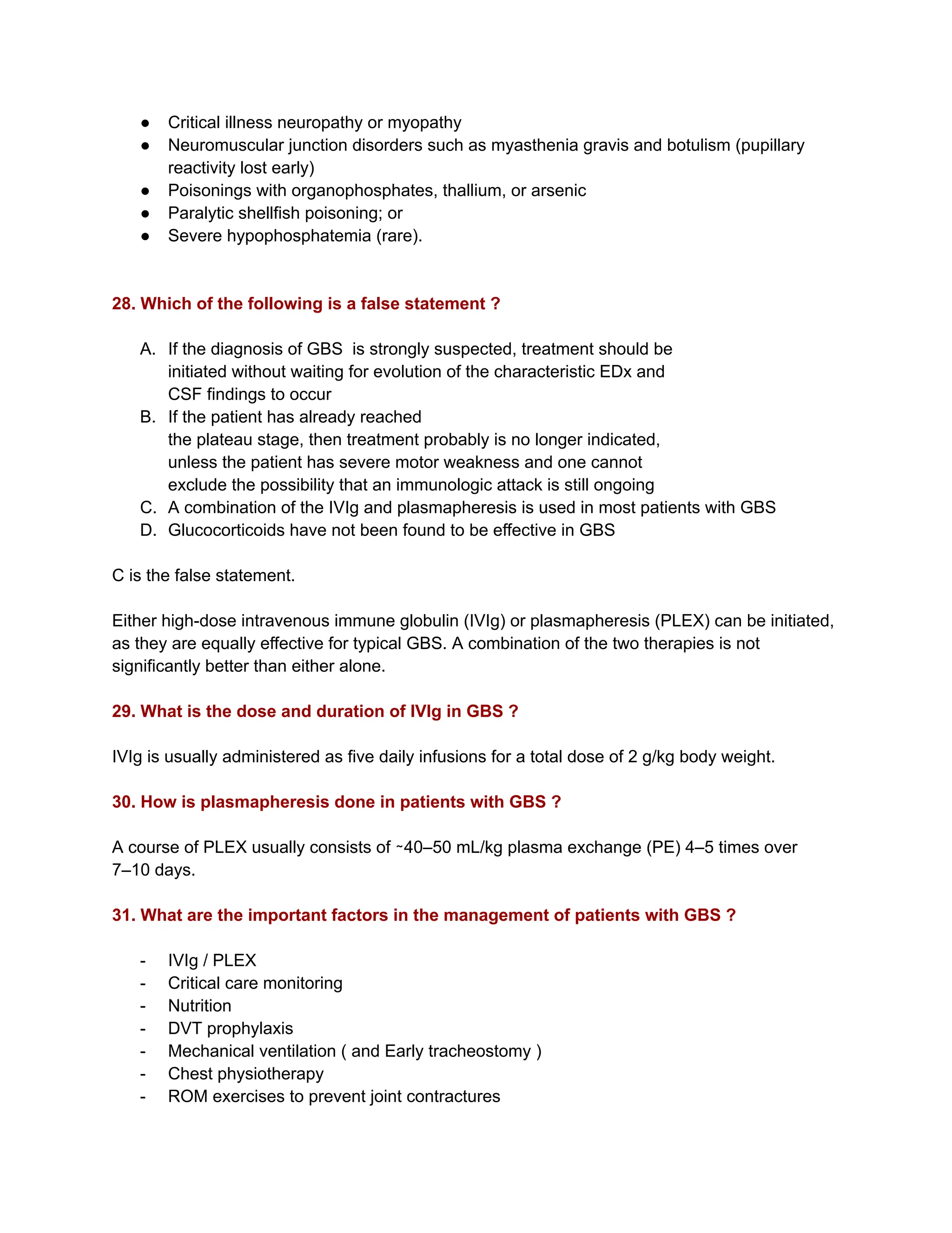 Guillain - Barre Syndrome ( GBS ) - Q & A .pdf