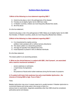 Guillain - Barre Syndrome ( GBS ) - Q & A .pdf