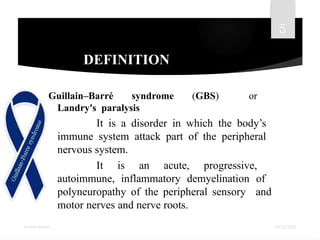 GBS: Guillain Barrie Syndrome by shalini Mehta | PPTX