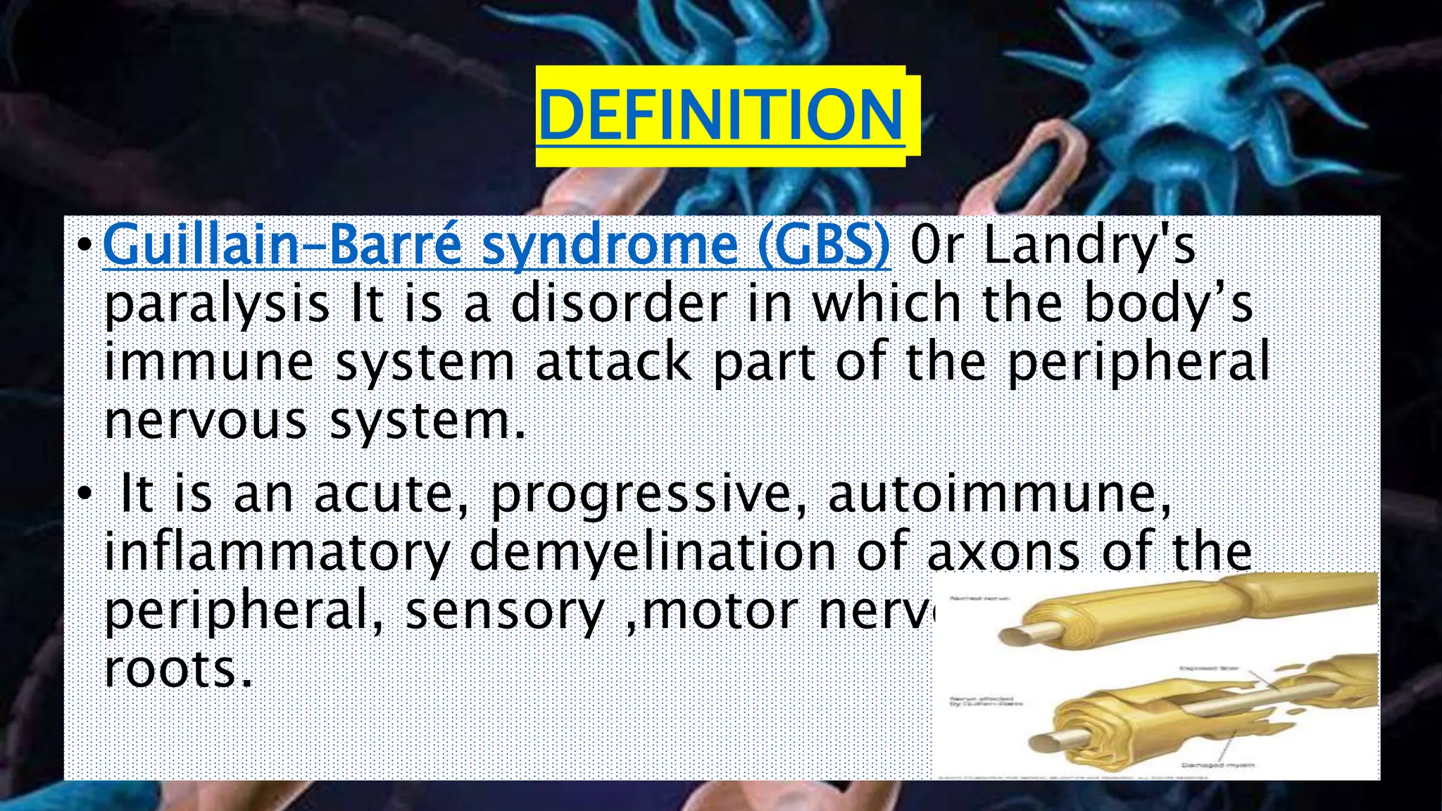 Guillain Barre syndrome (GBS) slide share | PPTX