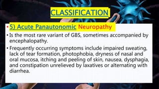 Guillain Barre syndrome (GBS) slide share | PPTX