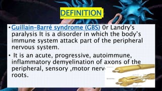 Guillain Barre syndrome (GBS) slide share | PPTX
