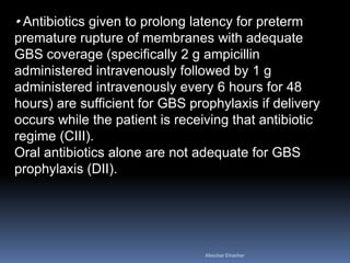 Prevention of early-onset GBS disease | PDF