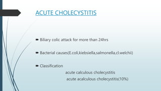 Gall bladder stone disease surgical perspective | PPTX