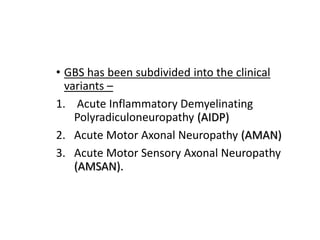 Gb syndrome : ICU management | PPTX