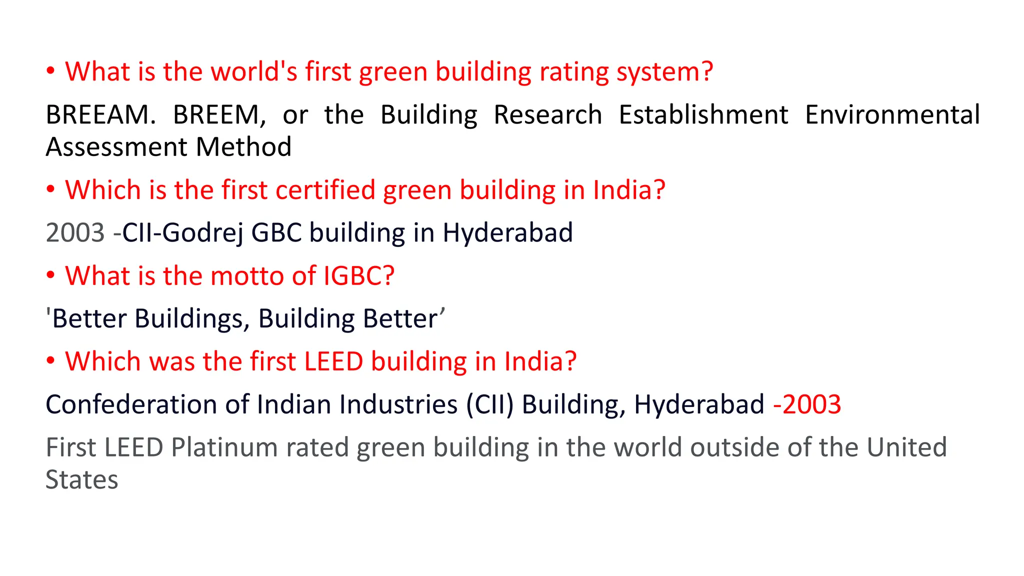 Green building rating systems - Green building Technologies | PDF