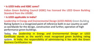 Green building rating systems - Green building Technologies | PDF