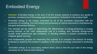 Green Building and Technology Unit 3 | PPTX