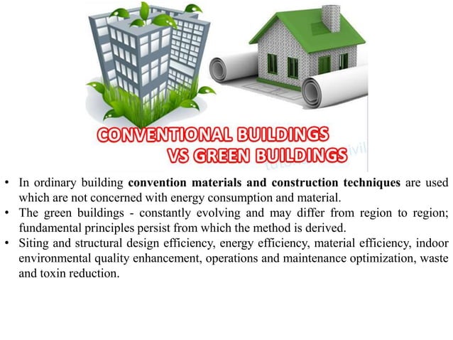 Green Buildings. GREEN BUILDING PROCESS AND ASSESSMENT | PPTX