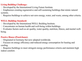 Green Buildings. GREEN BUILDING PROCESS AND ASSESSMENT | PPTX