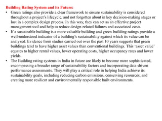 Green Buildings. GREEN BUILDING PROCESS AND ASSESSMENT | PPTX