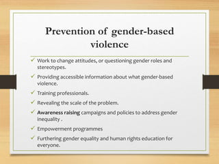 Gender Based Violence | PPTX