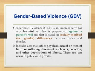 Gender Based Violence | PPTX