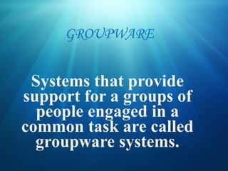 Groupware | PPT