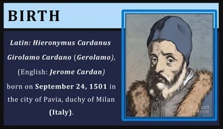 Girolamo Cardano | PPTX