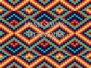 Basic Stitches | PPTX