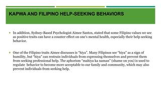 Issues about mental health and the Guidance and Counseling field in the ...