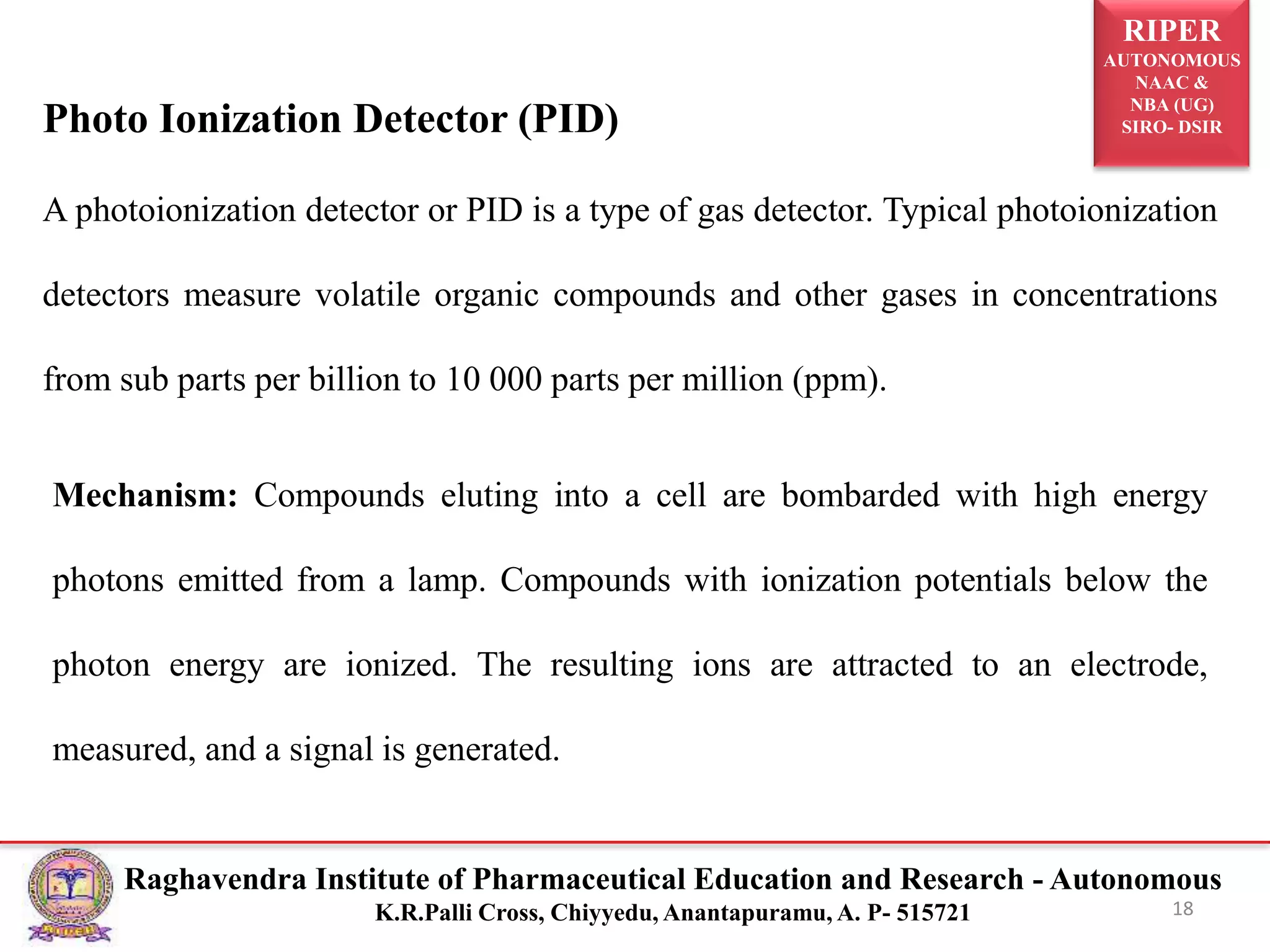 Detectors in Gas Chromatography | PPTX