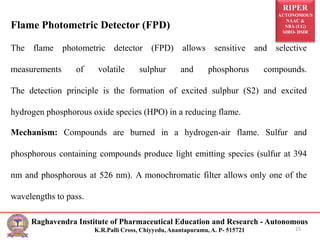 Detectors in Gas Chromatography | PPTX