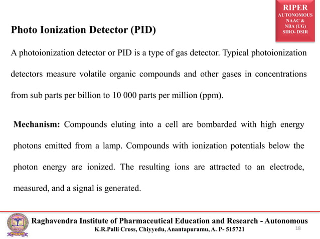 Detectors in Gas Chromatography | PPTX