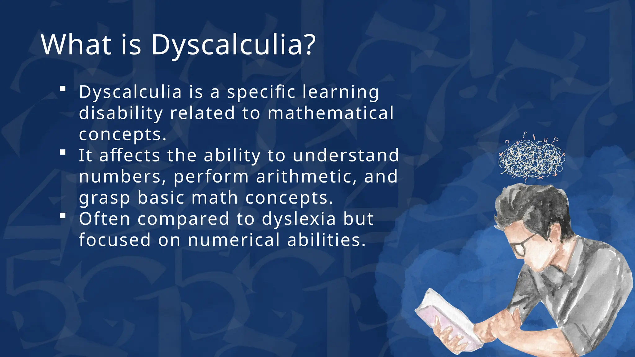 Psychology of Learning Disability - Dyscalculia. | PPTX