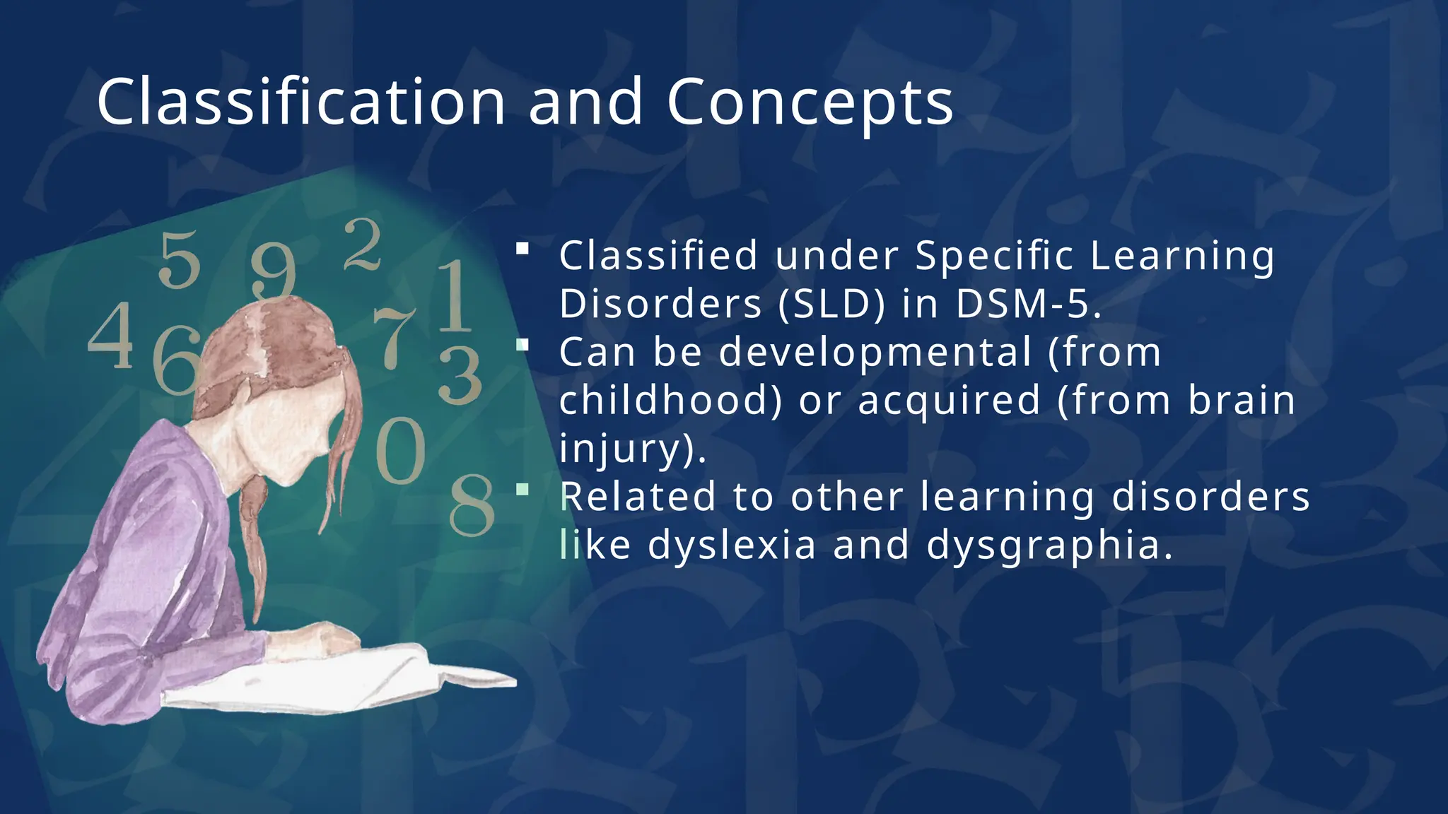 Psychology of Learning Disability - Dyscalculia. | PPTX