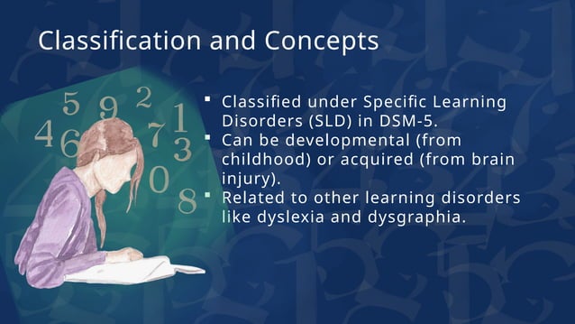 Psychology of Learning Disability - Dyscalculia. | PPT