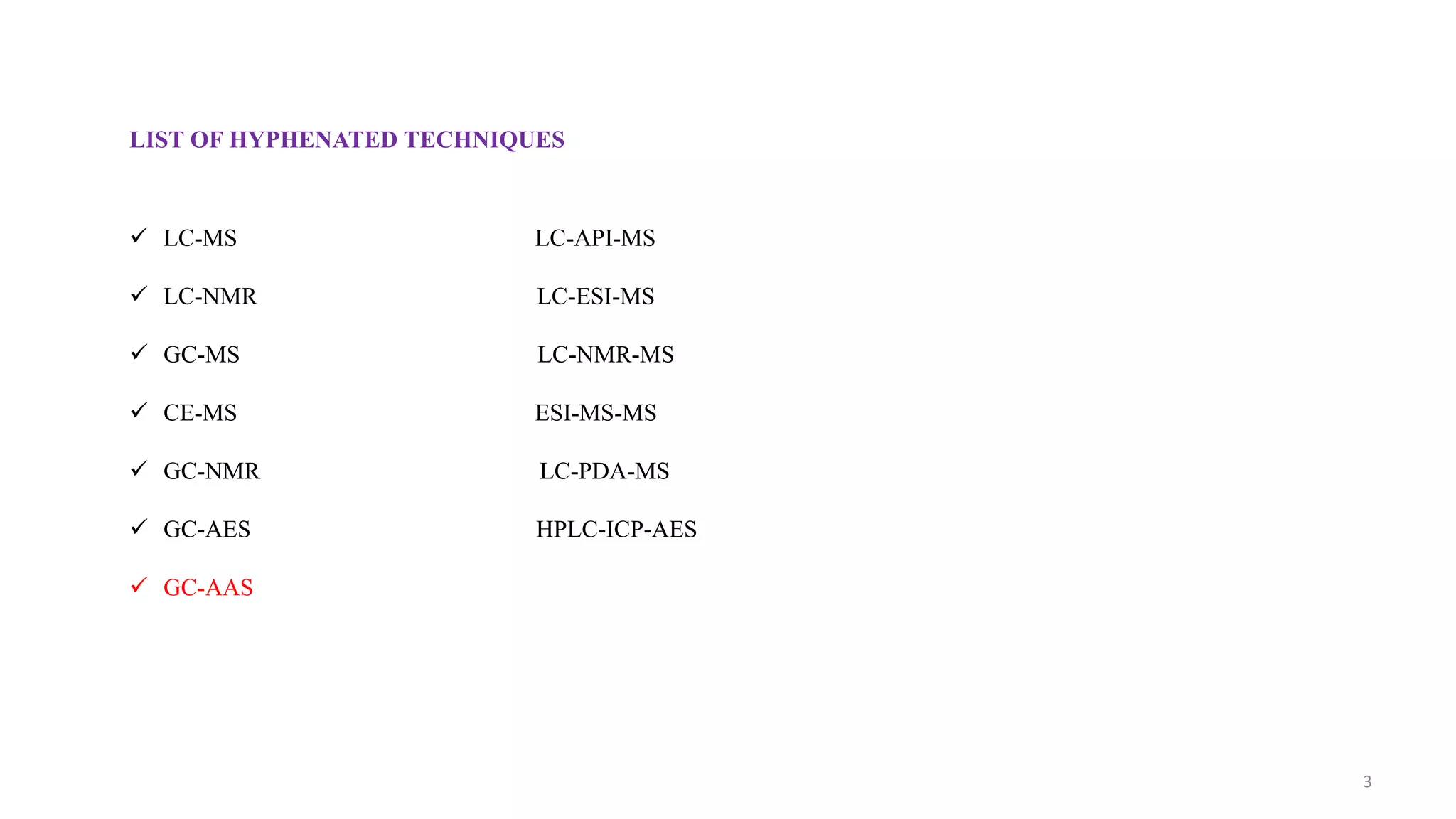 GC-AAS Hyphenated Technique. | PPTX