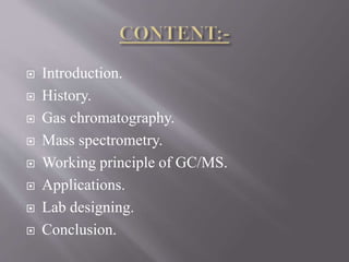 GAS CHROMATOGRAPHY-MASS SPECTOMETRY | PPTX