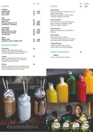 Genius Cafe Sanur Drinks - 2022 | PDF