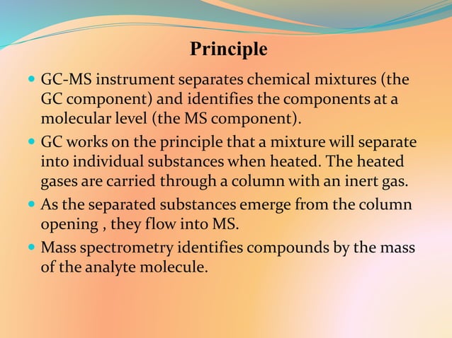 Hyphenated GC-MS | PPTX | Chemistry | Science