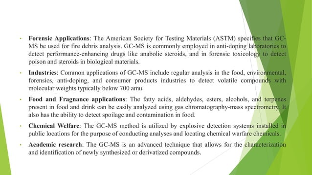 GC-MS.-principle, instrumentation,working,Application . | PPTX | Chemistry | Science
