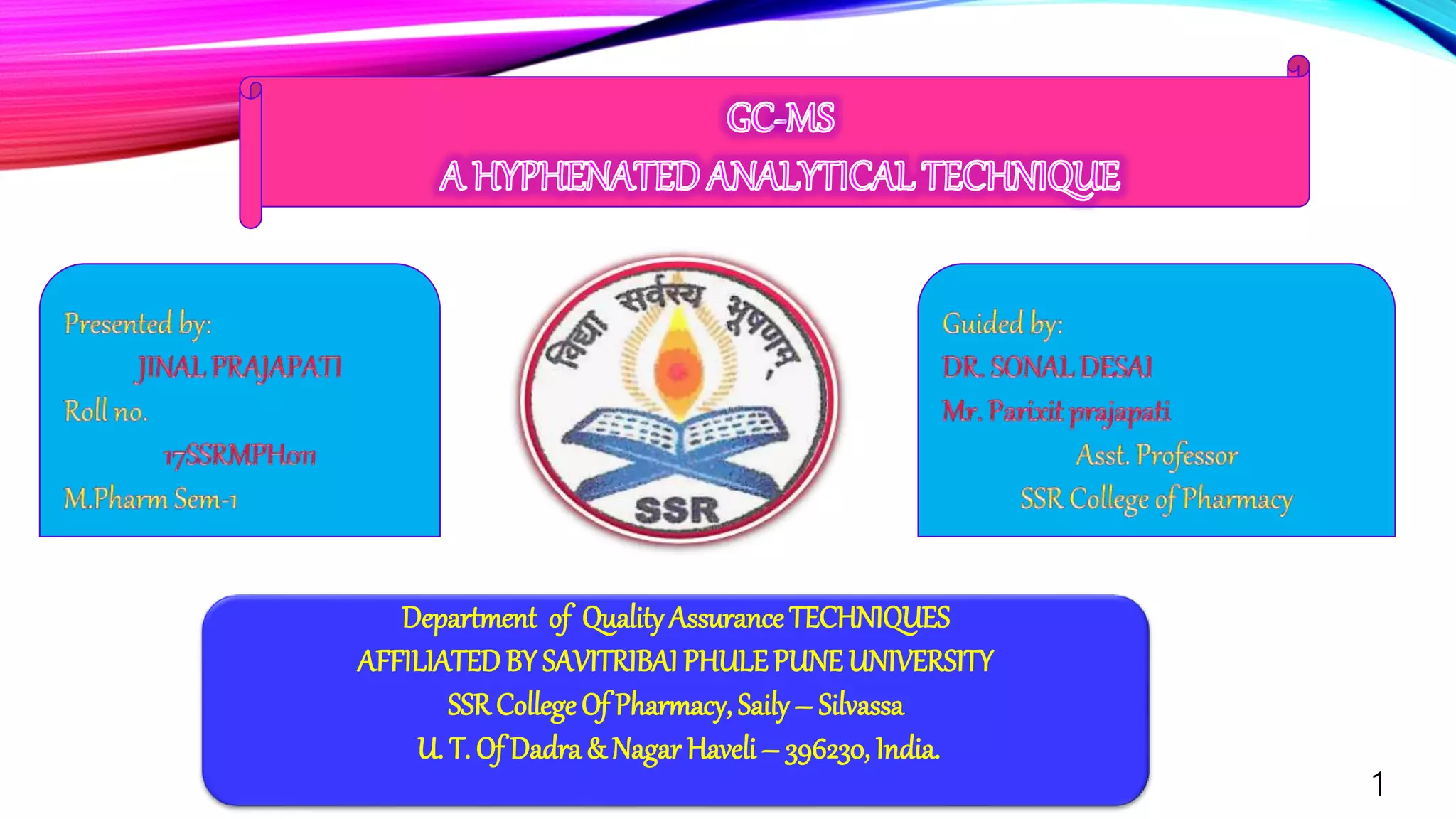 GC-MS | PPTX | Chemistry | Science