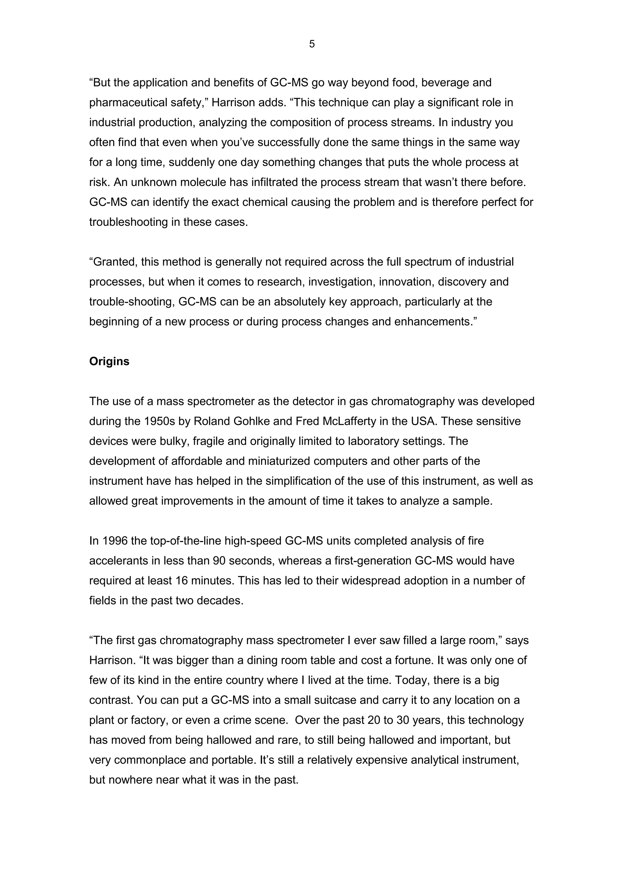 Gas Chromatography-Mass Spectometry (GC-MS): the superior forensic tool | PDF