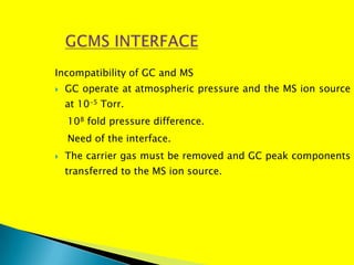 GAS CHROMATOGRAPHY AND MASS SPECTROMETRY (GC-MS) BY P.RAVISANKAR. | PPTX