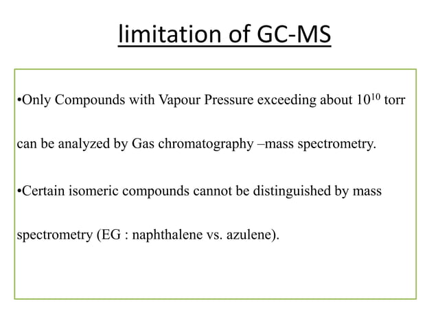 Gc ms techniques SEM4 PAPER2 MITHIBAI COLLEGE | PPT
