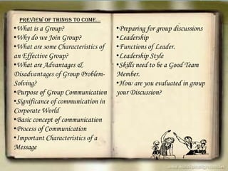 GROUP COMMUNICATION | PPTX