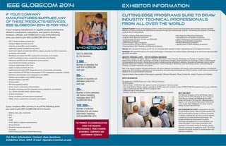 IEEE GLOBECOM Exhibitors Prospect | PDF