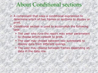 Actuate Birt Sections Ppt